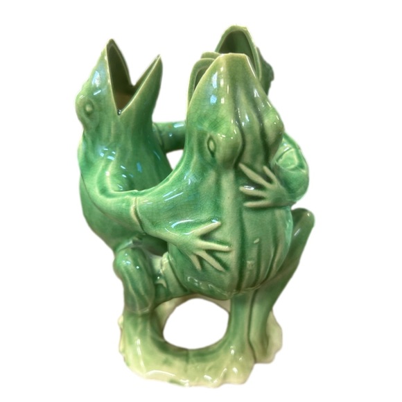 Art | Vintage Frog Vase Japan Satsuma Dancing Frogs | Poshmark